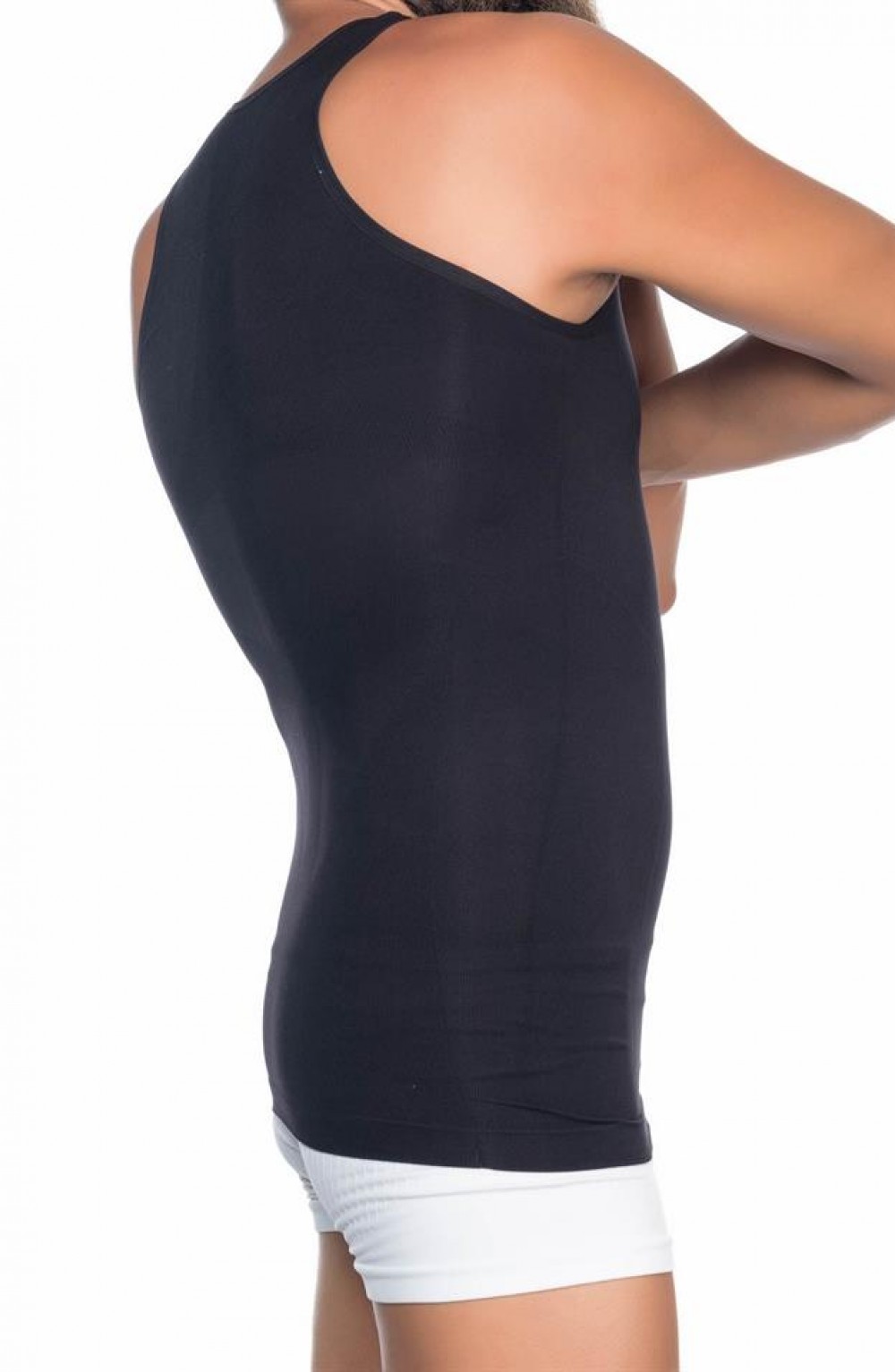 Siyah Emay E1002 U Yaka Erkek Korse Atlet - MIE1002001