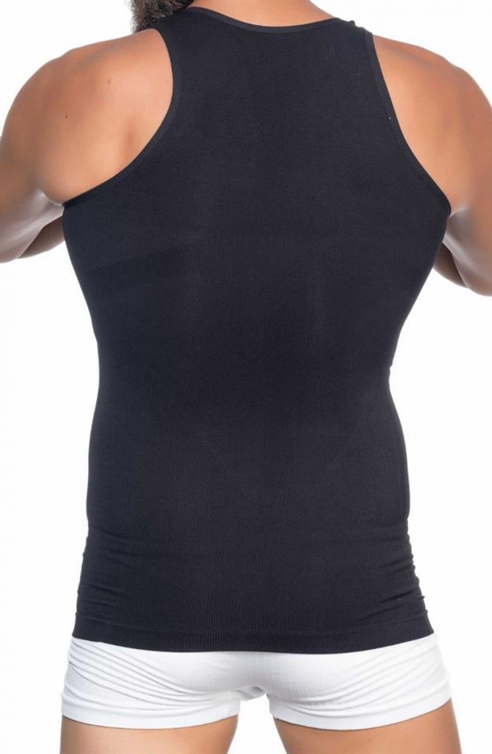 Siyah Emay E1002 U Yaka Erkek Korse Atlet - MIE1002001